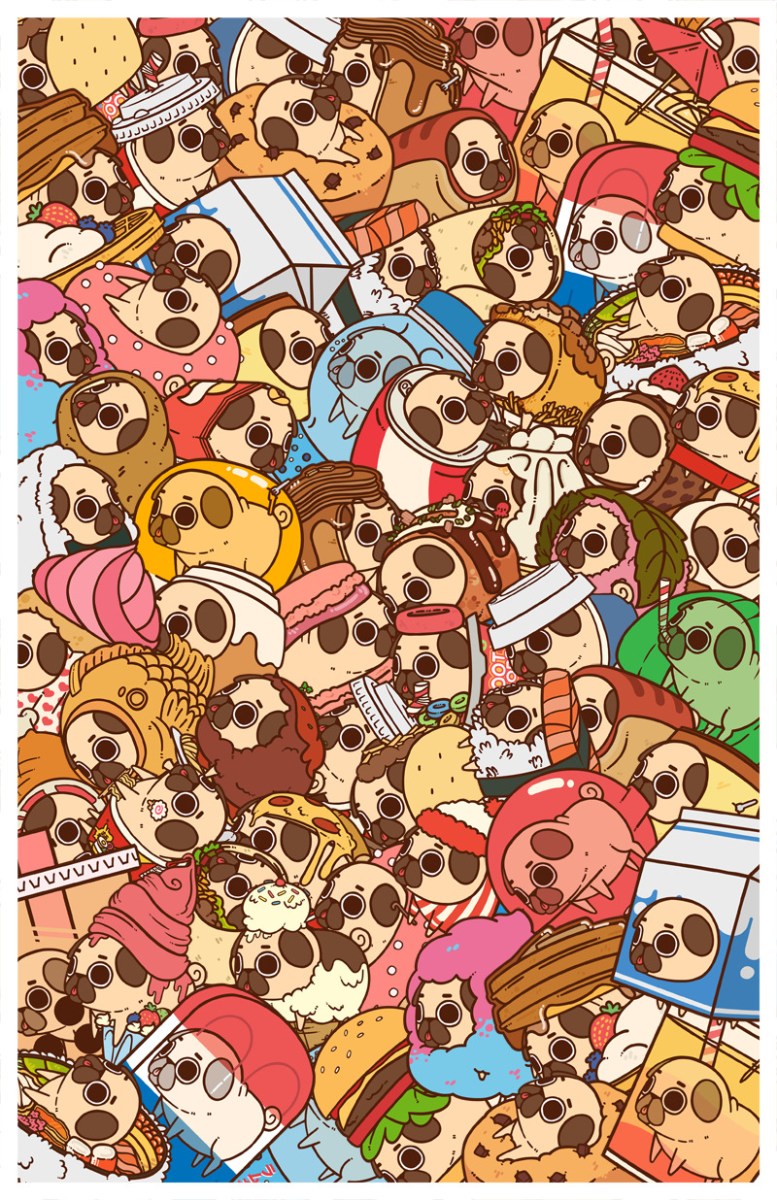 Puglie Pug Illustrations – Varietats