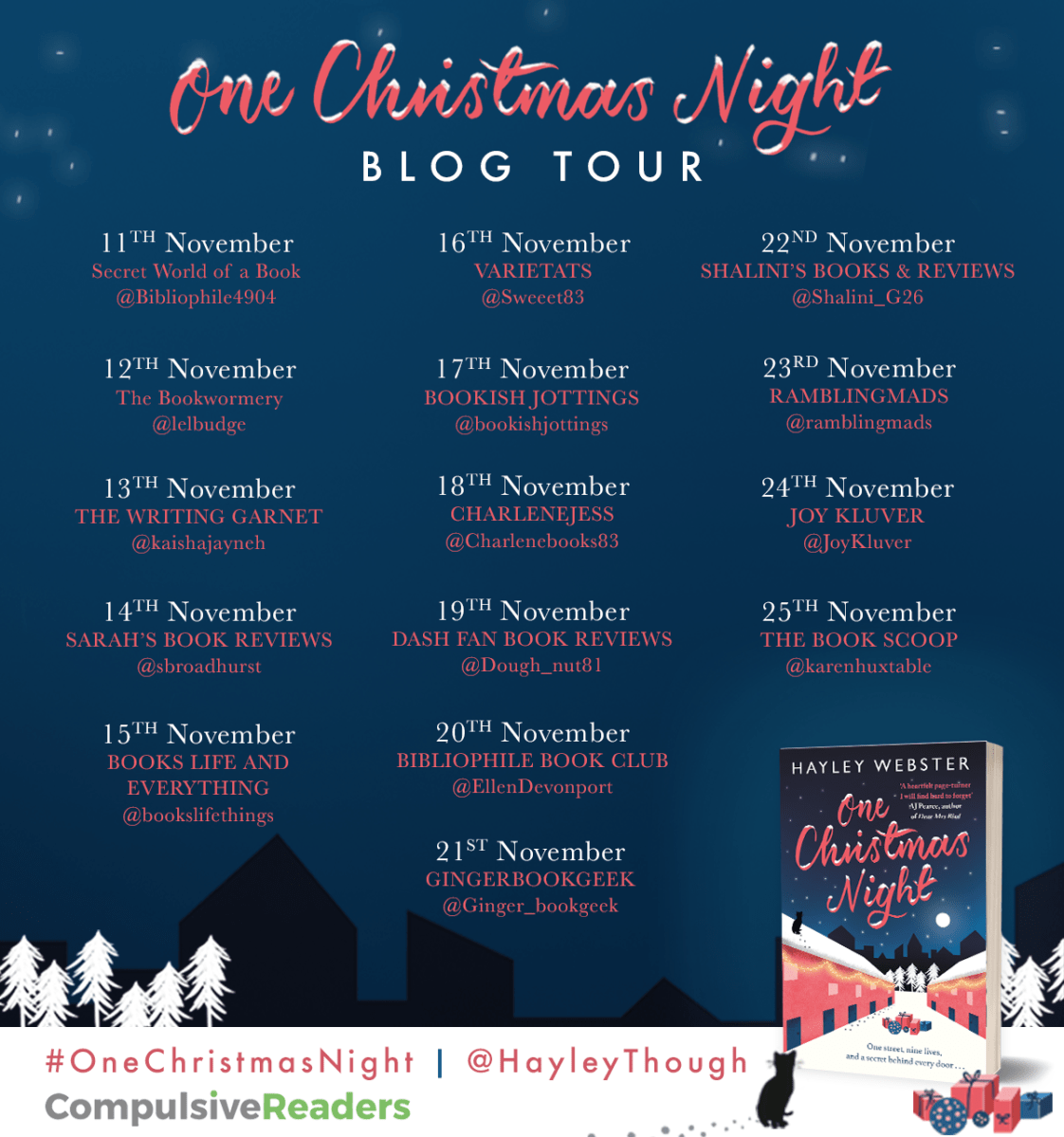 One Christmas Night by Hayley Webster – Blog Tour – Varietats