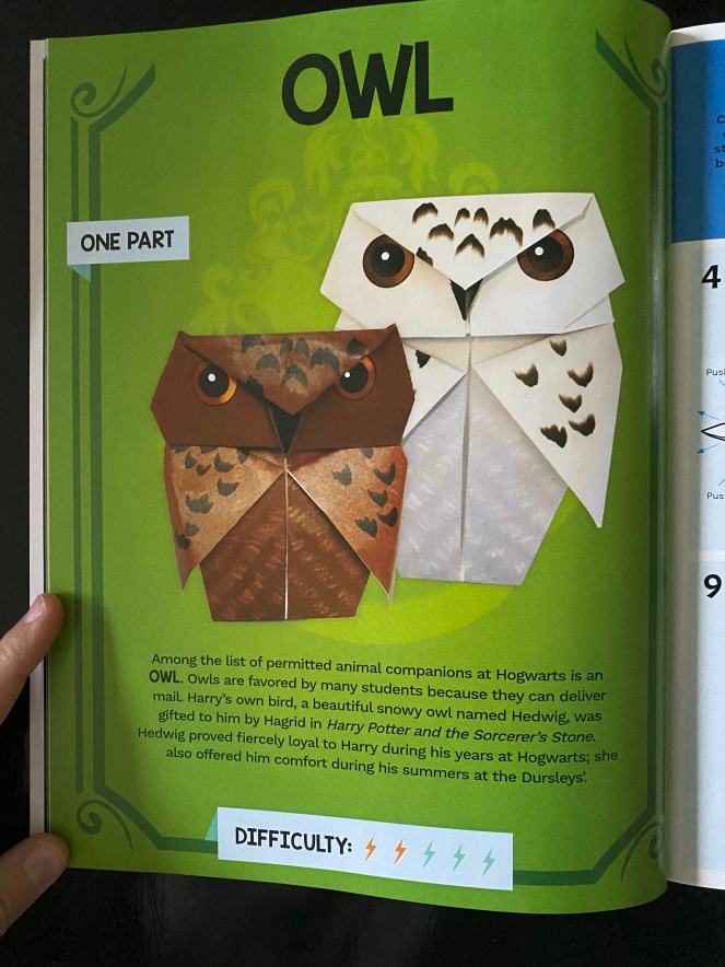 Harry Potter Origami – Varietats